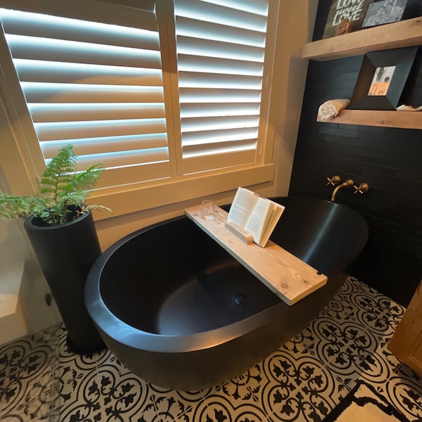 Wooden Scaffold Board Bath Tray - Bath Caddy/bath Shelf/bath Board/wine ...