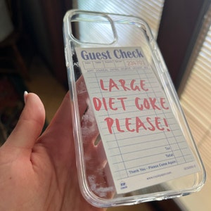 Hot Girls Drink Tequila Retro Guest Check Phone Case, Tequila, Espresso ...