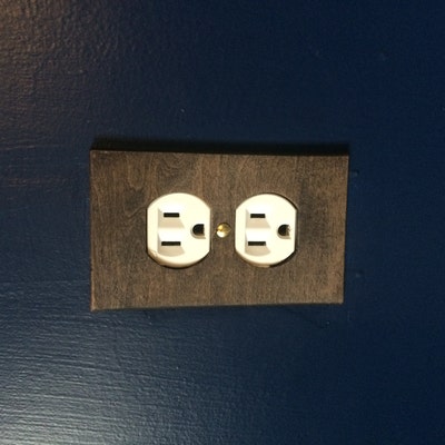 Modern Wood Wall Outlet Switch Cover Plate - Etsy