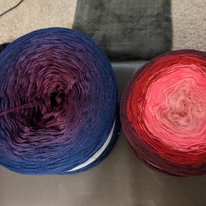 Single Color Yarn 2 O Through Z Names Solid Yarn Cake | Etsy