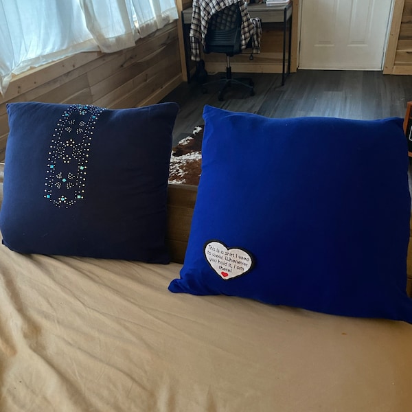 Embroidered Memory Patch Heart: Pre-made Memorial Patch for Pillows, Blankets, Bears & Other ...