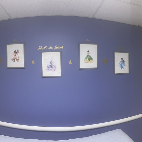 Princess Pattern Repeatable Icons - Wall Decal Custom Vinyl Art ...