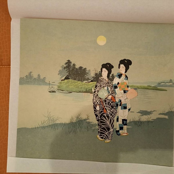 JAPANESE PRINT HIROSHIGE, Passage Rakan Temple, Ukiyo-e, Authentic ...