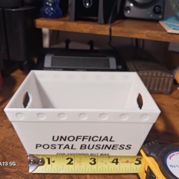 Lil Postal Tub Tote: 3D Printed Mail Tub - Etsy