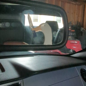 Silly Goose Meme Mirror Peeker Accessory Decal Rear View Mirror Cute ...