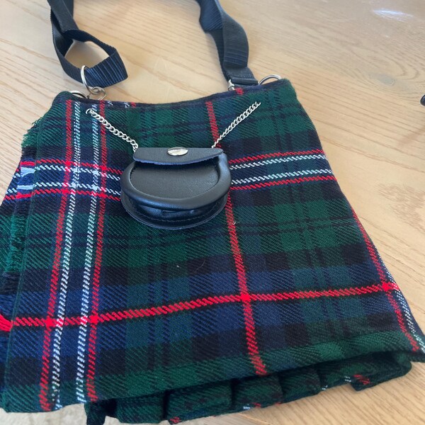 Mens Scottish Argyle Kilt Vest,5 Buttons Grey Tweed Waistcoat,handmade ...