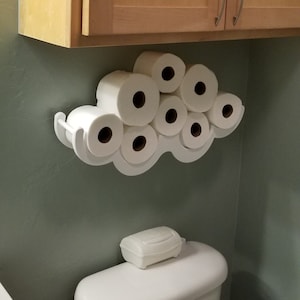 Wave Toilet Paper Holder Toilet Tissue Shelf Wall Rack Bathroom Tissue ...