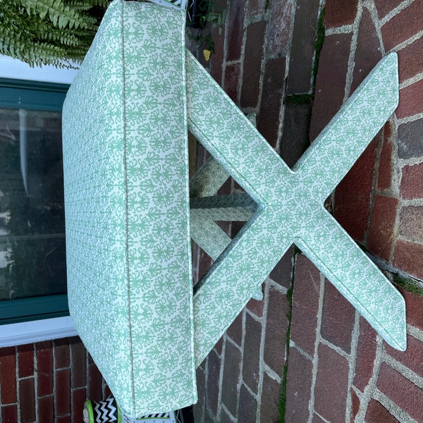 One CUSTOM Upholstered X-bench - Design YOUR Own - With ANY Fabric - Etsy