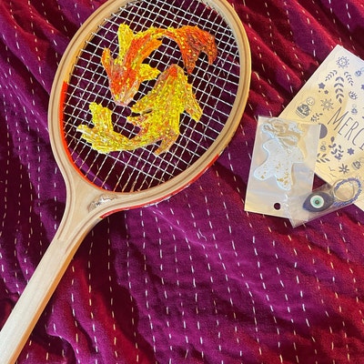 Abstract Upcycled Vintage Tennis Racket - Etsy