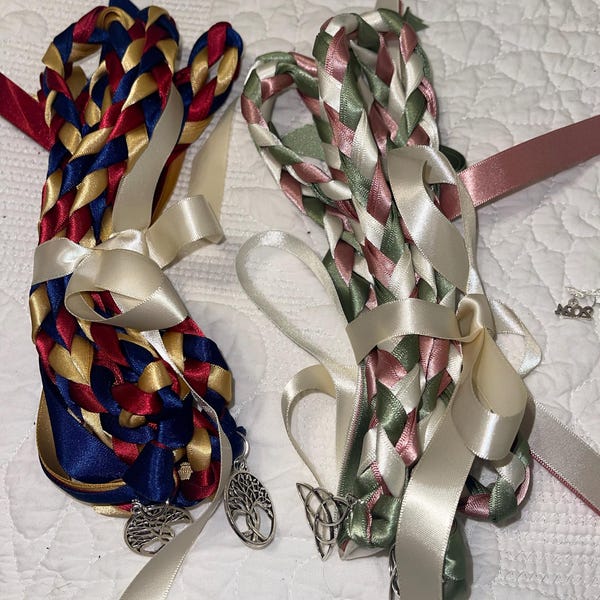 CUSTOM Set of 2 Wedding Cords - Choose Your Colours and Charms ...