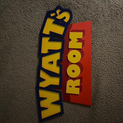 Toy Story Style Personalised Name Sign .. Any Name Made to Order - Etsy UK