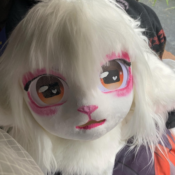 White Sheep Mask King Cat Mask Furry Cosplay Mask Head , Beast Head ...