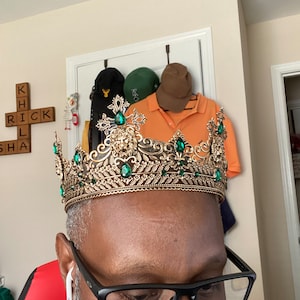 King Crown for Men, Royal Men's Crown, Prince Tiara for Wedding ...