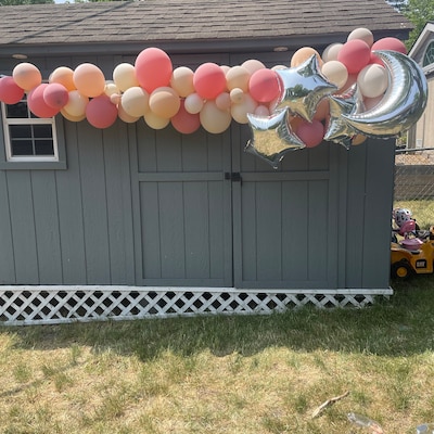 Boho Peach Blush DIY Balloon Garland Arch Kit Cream, White, Neutral ...