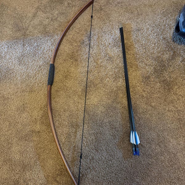 Adult Longbow: 30-35 Lb Draw Weight, Beginner Archery - Etsy