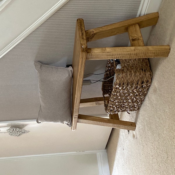 Rustic Wooden Milking Stool/ Bench - Etsy