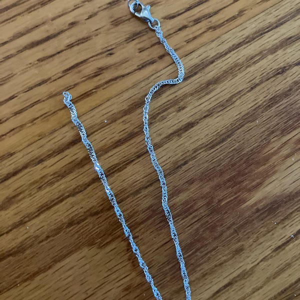 18K Gold Chain Necklace, Vine Chain, Twist Chain, Gift for Her, Figaro ...