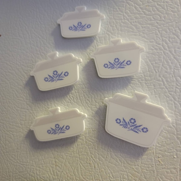Pyrex Butterprint Turquoise Fridge Magnets | Amish Butterprint Pyrex ...