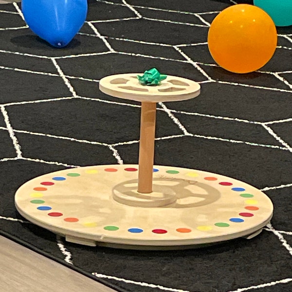 Wooden Sit and Spin - Bigger Size - Classic Spinning Activity Toy for ...
