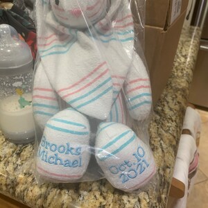 Plush Bunny From YOUR Baby's Hospital Receiving Blanket - Etsy