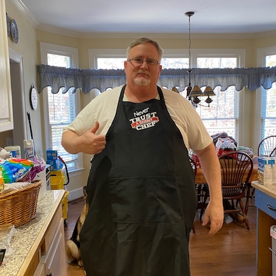Black Big and Tall Apron / Men's Apron / Quality Apron / Father's Day ...