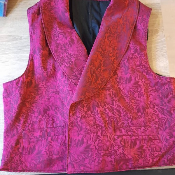 Burgundy Red Baroque Scroll - Silk Jacquard Fabric - Etsy