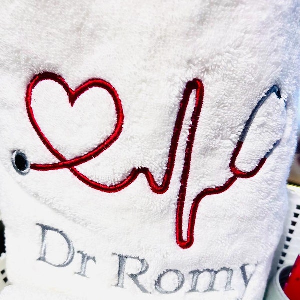 Heartbeat Stethoscope Embroidery Design, Doctor Embroidery Designs ...