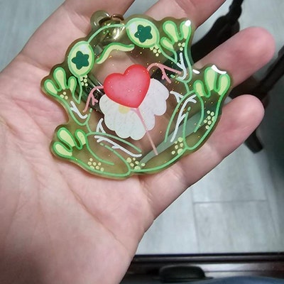 Bug Keeper 3.5 Inch Shaker Acrylic Charm Critter Keeper Keychain Nature ...