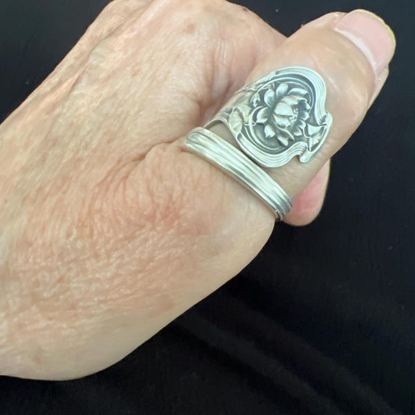 Hibiscus Flower Ring, Hibiscus Ring, Honolulu Hawaii Spoon Ring ...