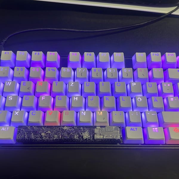 Galaxy Pentagon Keycap, Artisan Keycap, Universe Keycap, Keycap for MX ...