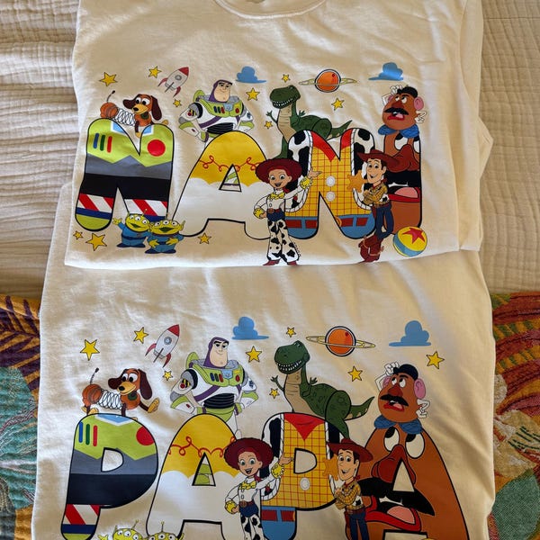 Custom Name Kids Toddler Toy Story T-shirt, Personalized Disney Buzz ...