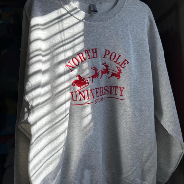 North Pole Embroidery Designs University Christmas Machine Embroidery Files Etsy