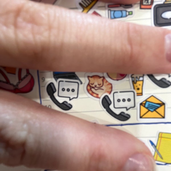 Planner Sticker | Phone Call - Etsy