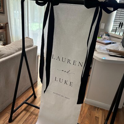 Custom Linen Welcome Sign for Weddings / Special Events, Custom Linen ...