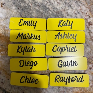 Set of 10 Employee Name Tags, Office Name Badges With Magnet, Name Tags ...