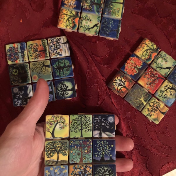 Funky Trees Tree Art Designs Mosaic Tile Pieces - Ceramic Mosaic Tiles ...