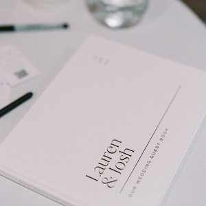 Wedding Guest Book Formal Wedding Album Simple Modern Wedding Idea Blue ...