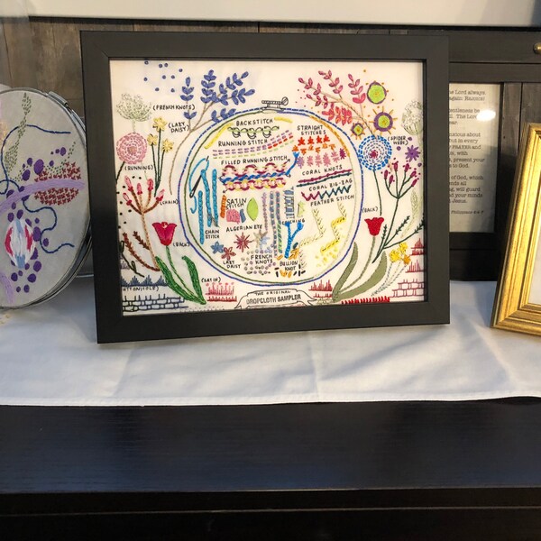 Original Dropcloth Embroidery Sampler - Etsy