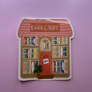 Bookshop Sticker, Bookshelf Sticker, Bookstore Sticker, Bookish ...