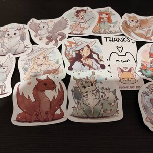 Cute Mythical Creatures Stickers And/or Prints Part 1 6x6 or 8x8 Approx ...