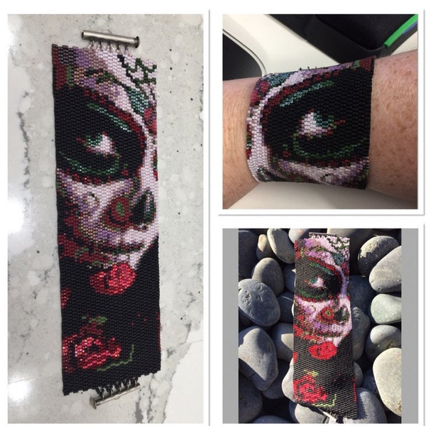 Peyote Bracelet Beading Pattern for Advanced Beaders Pattern Paisley - Etsy