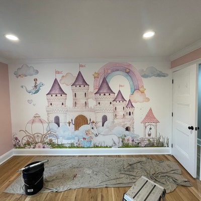 Timeless Scenic Wall Mural, Vintage Forest Scene Wall Mural, Vintage ...