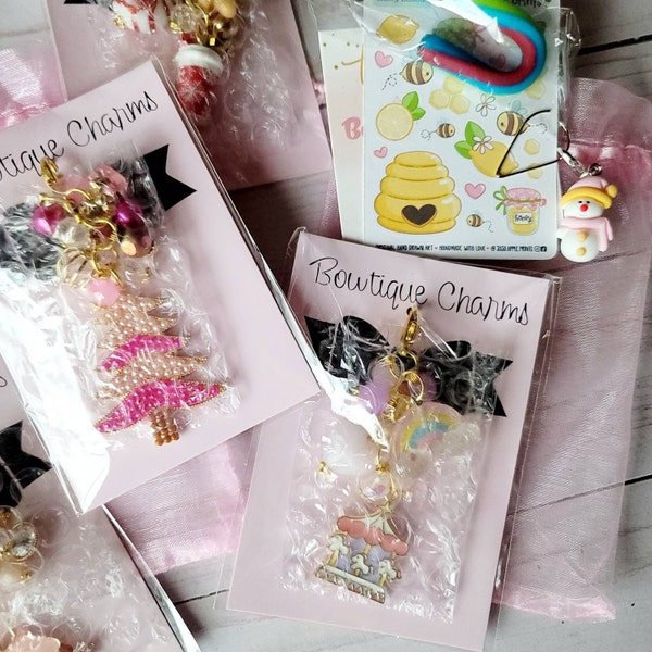 Kitty Friend Dangle Charm, Clasp Accessory, Clasped Charm, Dangler ...