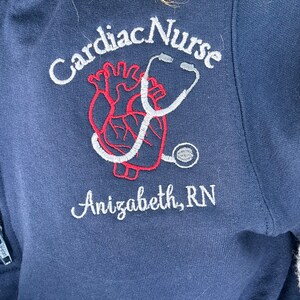 Healthcare Nurse Jacket RN Jacket Sweatshirt Embroidered - Etsy