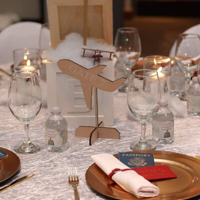 Airplane Customizable Wedding and Event Table Numbers - Etsy