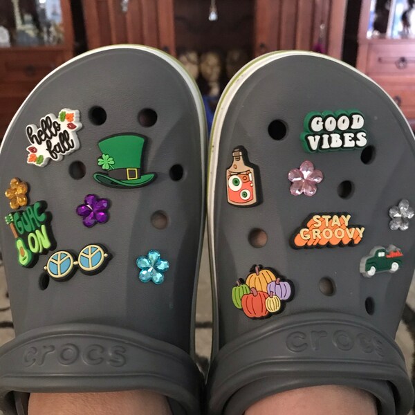 Croc Compatible Vintage Styled Shoe Charms for Your Crocs, Groovy ...