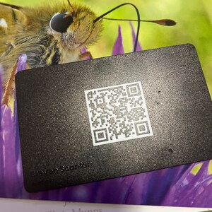 1 X Personalized PVC NFC Digital Business Card Tap Vcard With QR Code ...