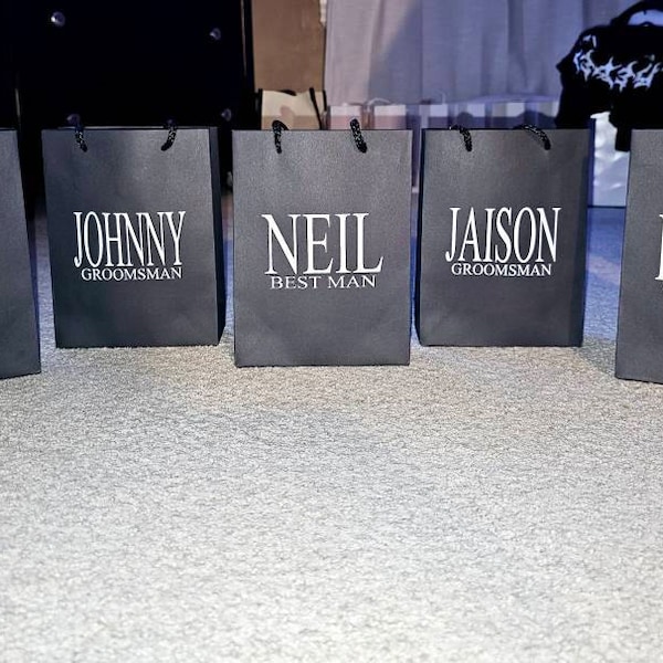 Personalized Groomsmen Gift Bag, Best Man Gift Bag, Groomsmen Gifts ...