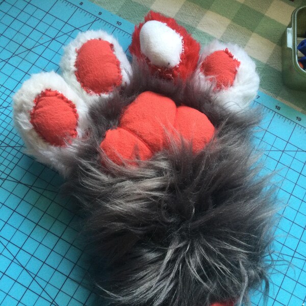 PDF Pattern Download Puffy Fursuit Handpaws, Furry Paws Tutorial, Paw ...