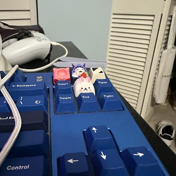 Artisan Cute Sparkly Y2K Tamagotchi Resin Backlit Keycaps, Kawaii ESC ...